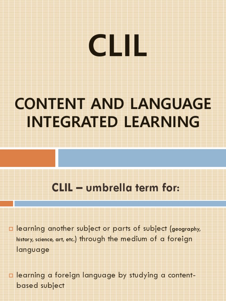 Content and Language Integrated Learning | PDF | Learning | Semiotics