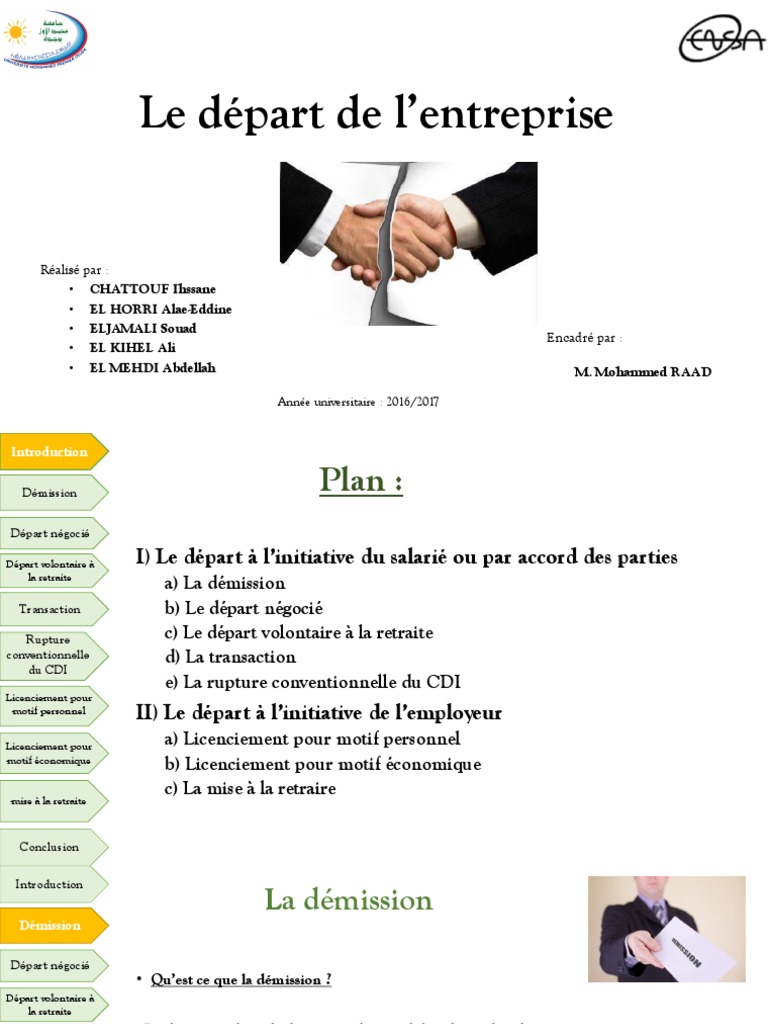 Présentation GRH | PDF | Exonération | Licenciement