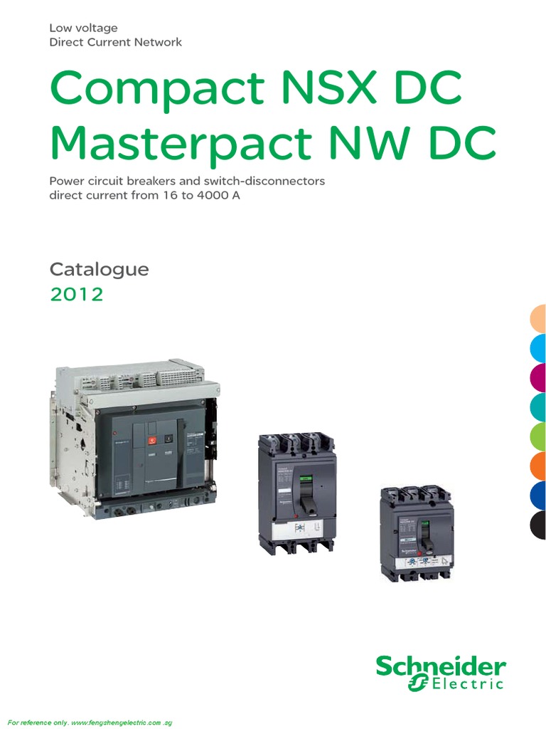 Schneider MCCB DC Catalogue Overview | PDF | Direct Current | Series ...