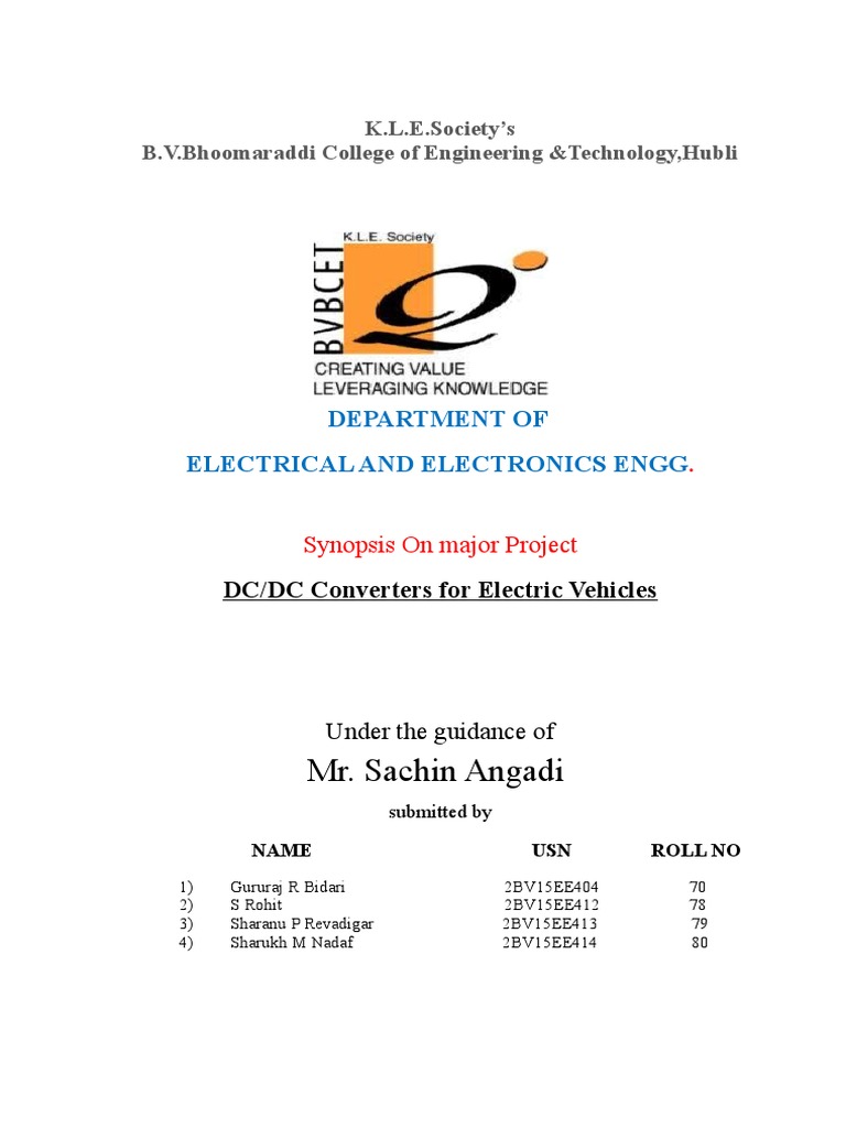 DC-DC Converter For EV | PDF | Direct Current | Electric Vehicle