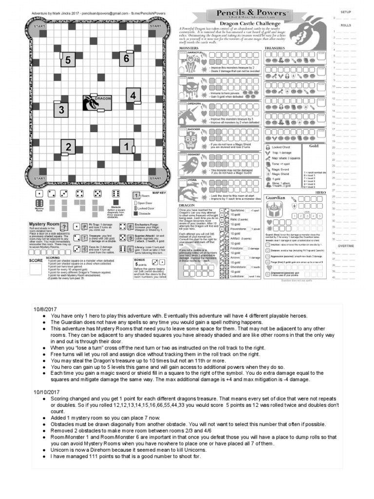 P&P Adventure - Dragon Castle | PDF | Fantasy Role Playing Games ...