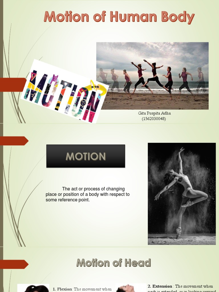 Motion of Human Body | PDF | Anatomical Terms Of Motion | Human Body