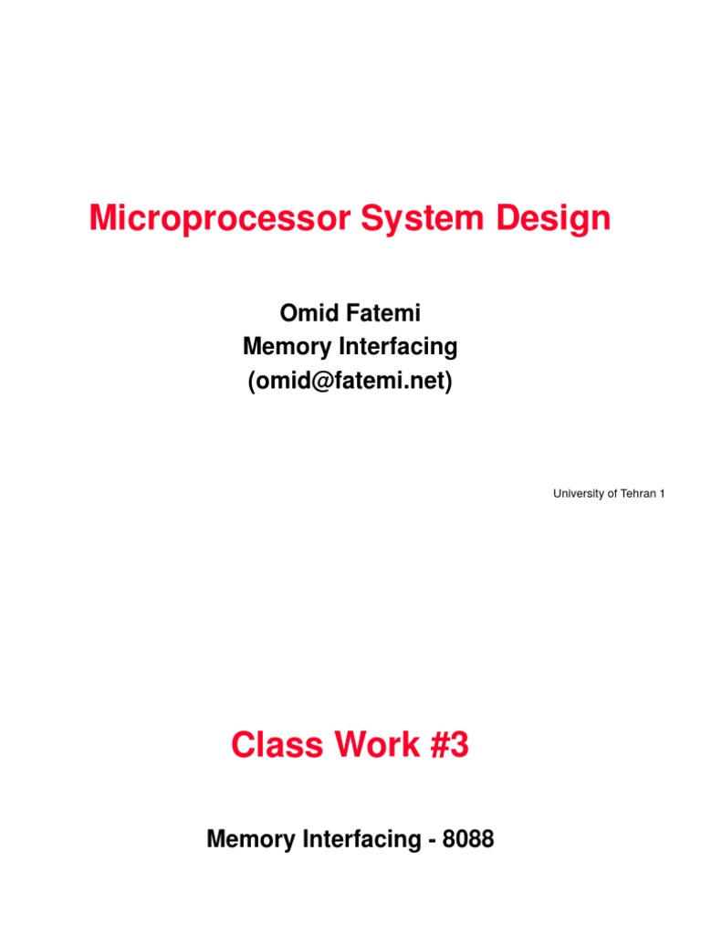 05 Memory (Questions CW3) | PDF