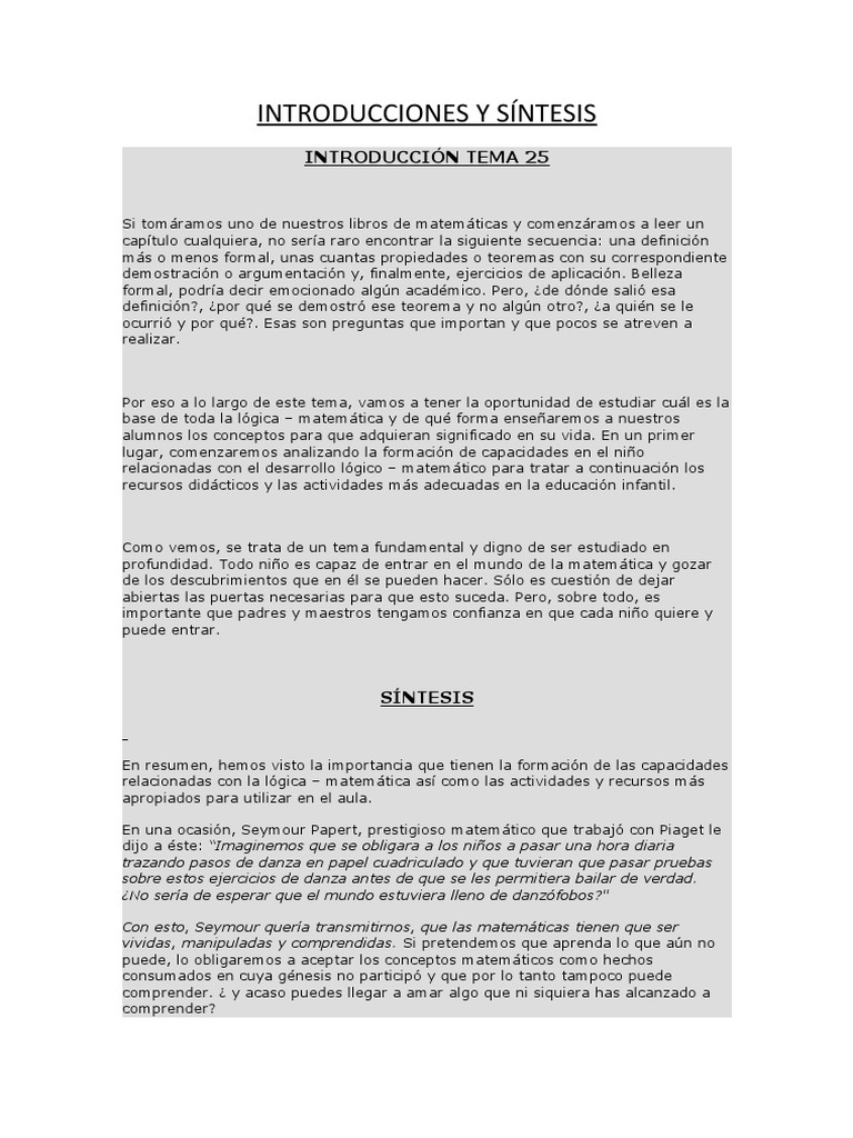 Introducciones y Síntesis | PDF | Comportamiento | Las emociones
