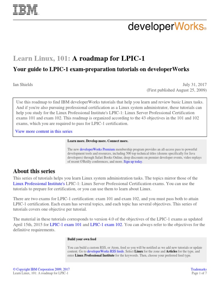 Learn Linux, 101:: A Roadmap For LPIC-1 | PDF | File System | Booting