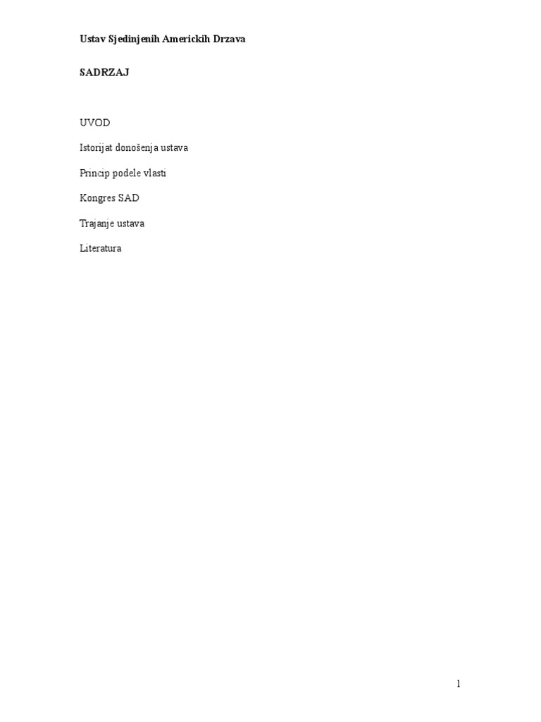 Ustav SAD | PDF