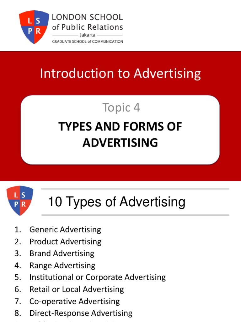 Advertising Types Explained | PDF | Brand | Advertising
