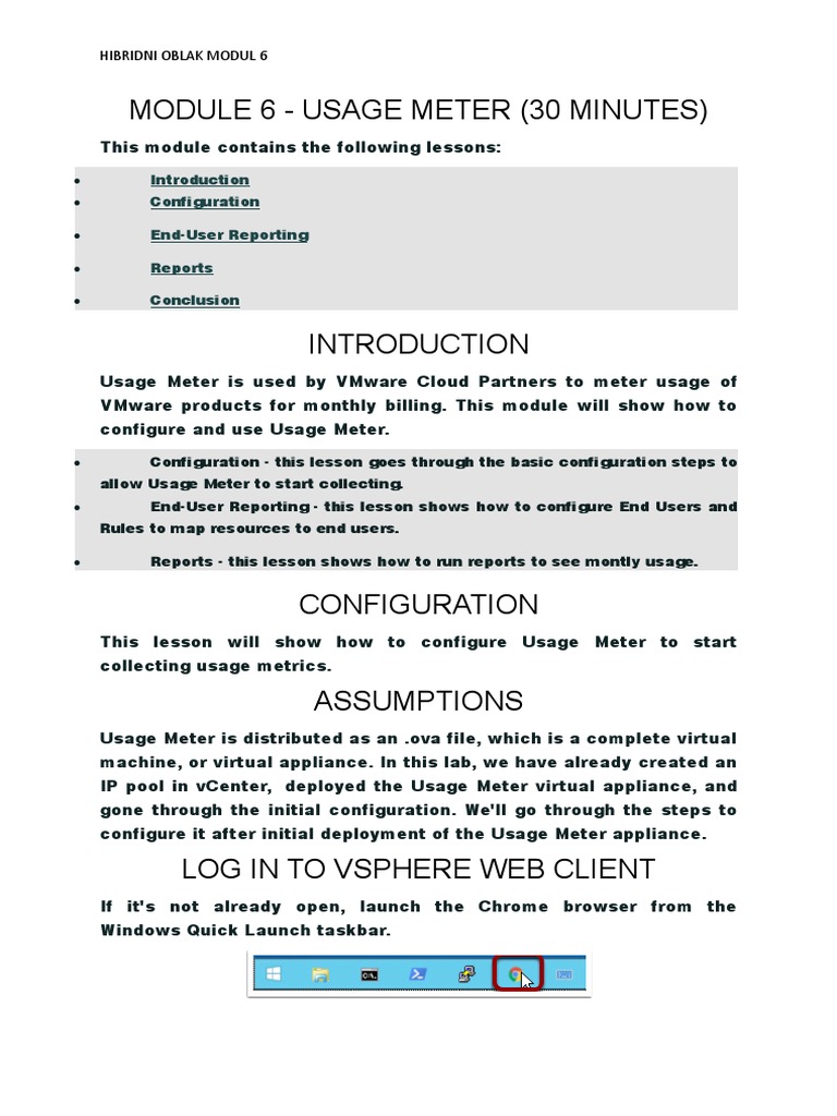 Hibridni Oblak Una - Modul 6 | PDF | Cloud Computing | Login