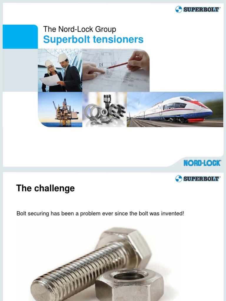 NL Superbolt Tensioners | PDF | Nut (Hardware) | Screw