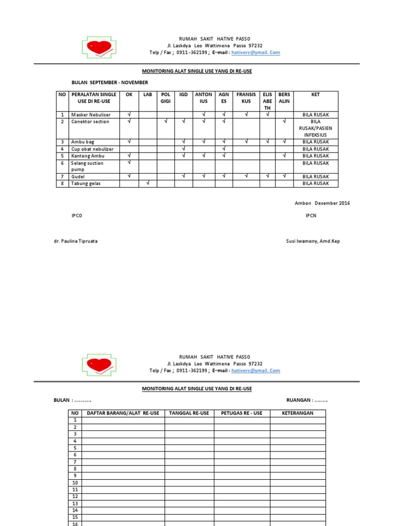 Monitoring Single Use Care Use | PDF | Pulmonology | Medical Equipment