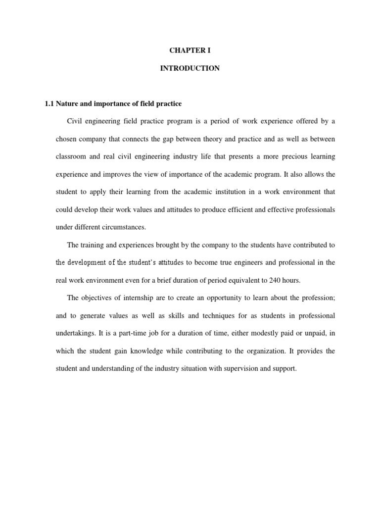 Chapter 1 - Ojt Narrative REPORT | PDF | Internship | Job Hunting