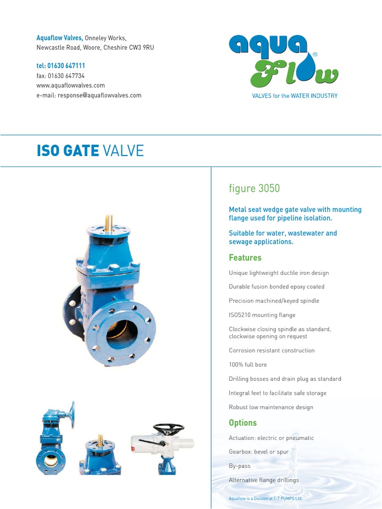 BS5163 Cast Irton Gate Valve ISO Top PDF | PDF | Valve | Industries