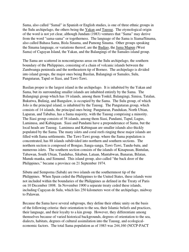 Sama Peoples | PDF | Religion And Belief | Wedding