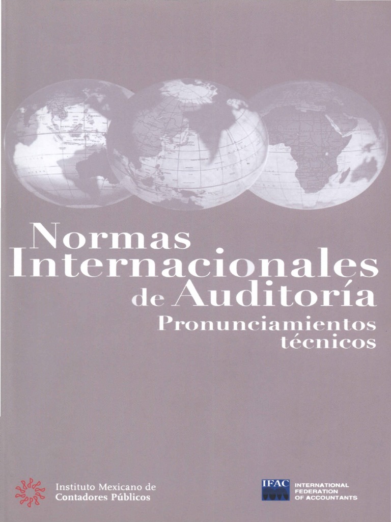 Normas Internacionales De Auditoria Pdf Auditoría Financiera