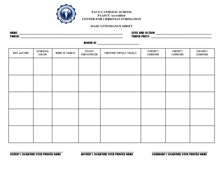 Mass Card Format | PDF