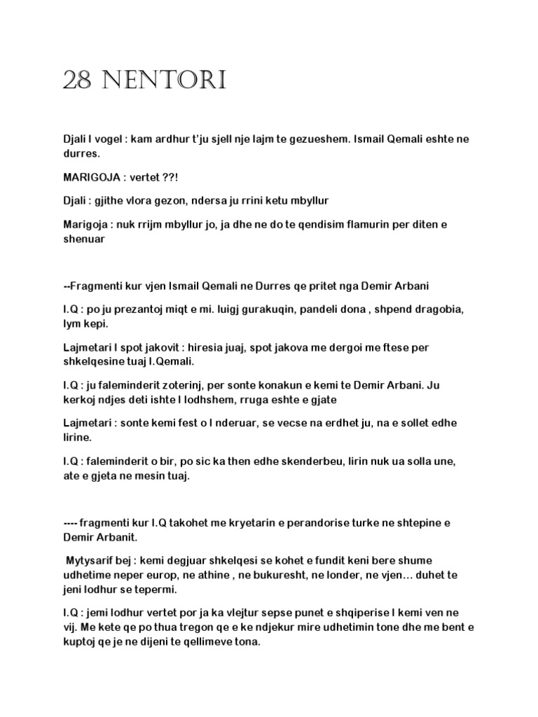 28 Nentori | PDF