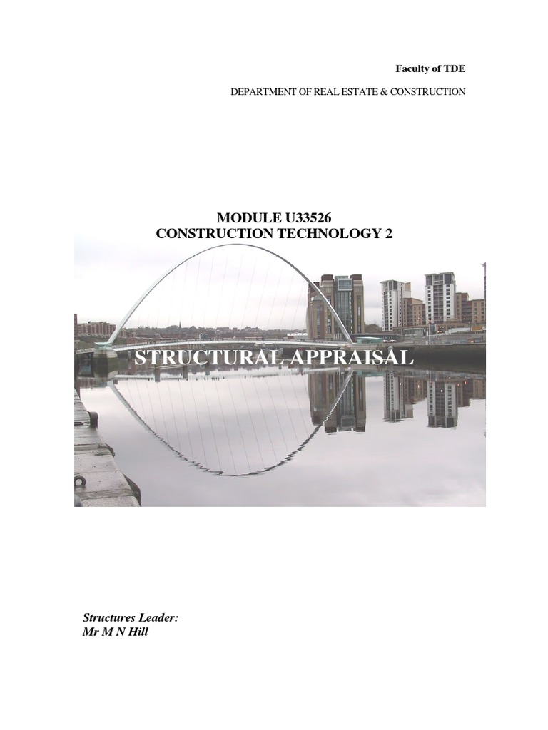 Structural Appraisal: MODULE U33526 Construction Technology 2 | PDF