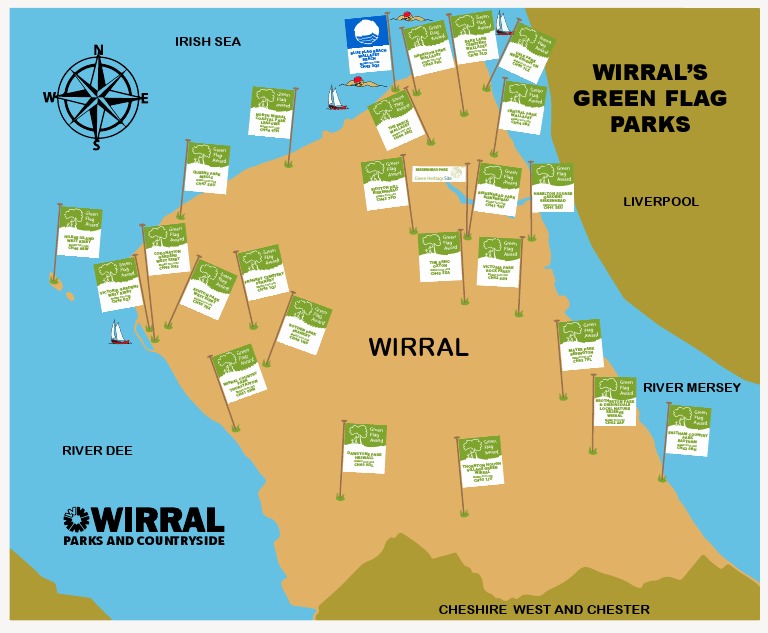 Wirral Green Flags Map | PDF | Public Services | Address (Geography)