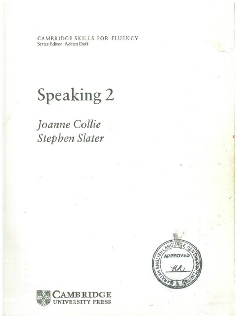 Speaking Skills Book PDF | PDF