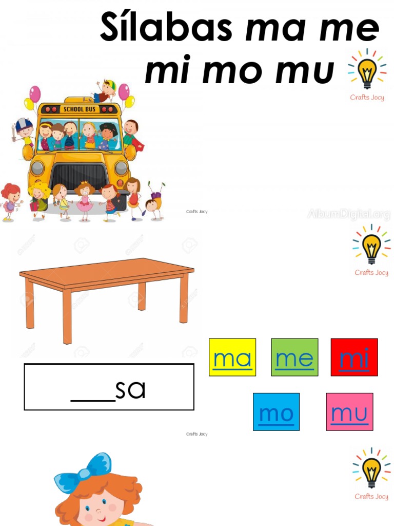 Juego de Silabas (Ma Me Mi Mo Mu)