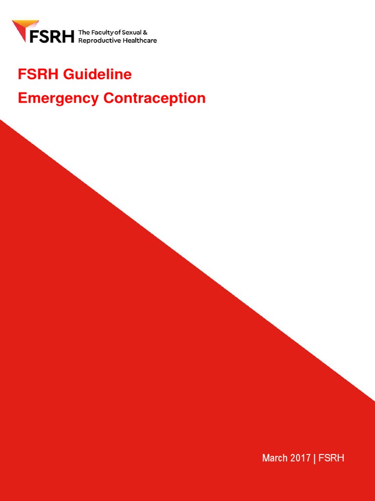 FSRH Guideline Emergency Contraception 17mar2017 2 | PDF | Birth ...