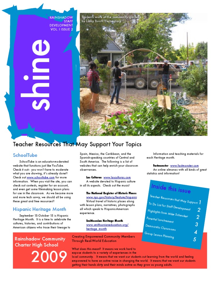 Staff Development 10.5 | PDF | Classroom | Teachers