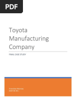The Case Study of Toyota | PDF | Toyota | Operations Management