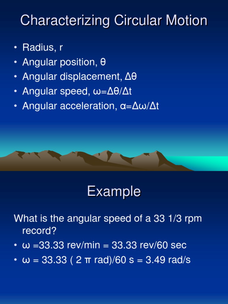 Rotational Kinematics | PDF | Speed | Angle