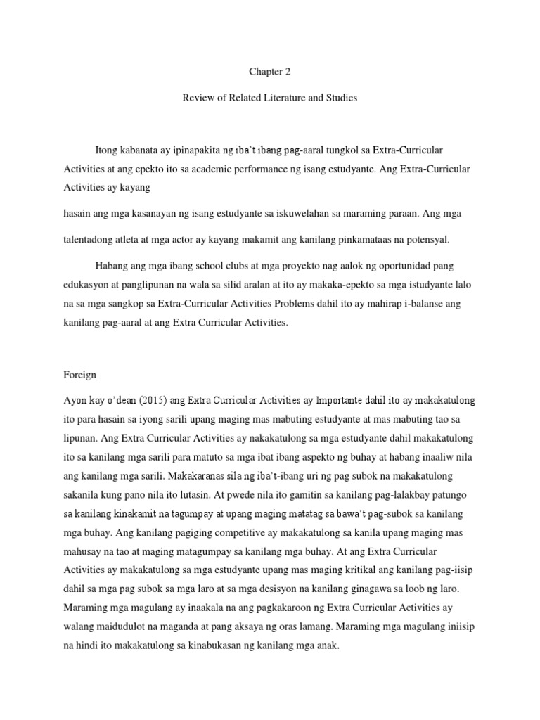 Chapter 2 Tagalog | PDF