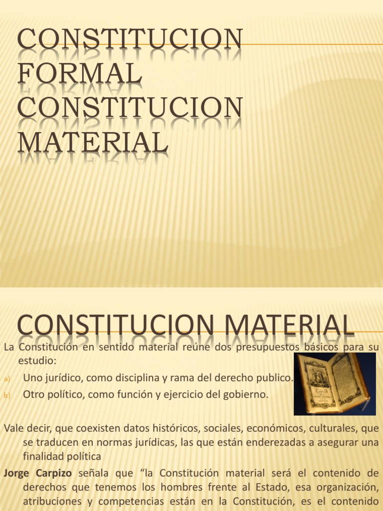 Constitucion Formal y Material | Descargar gratis PDF | Constitución ...