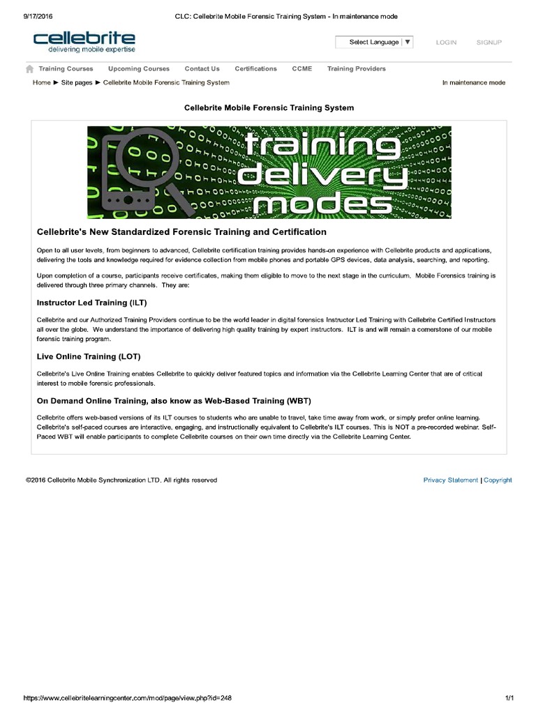 Cellebrite Training - 1 PDF | PDF