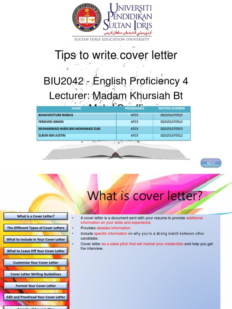 Essential Cover Letter Writing Tips | PDF | Proofreading | English As A ...