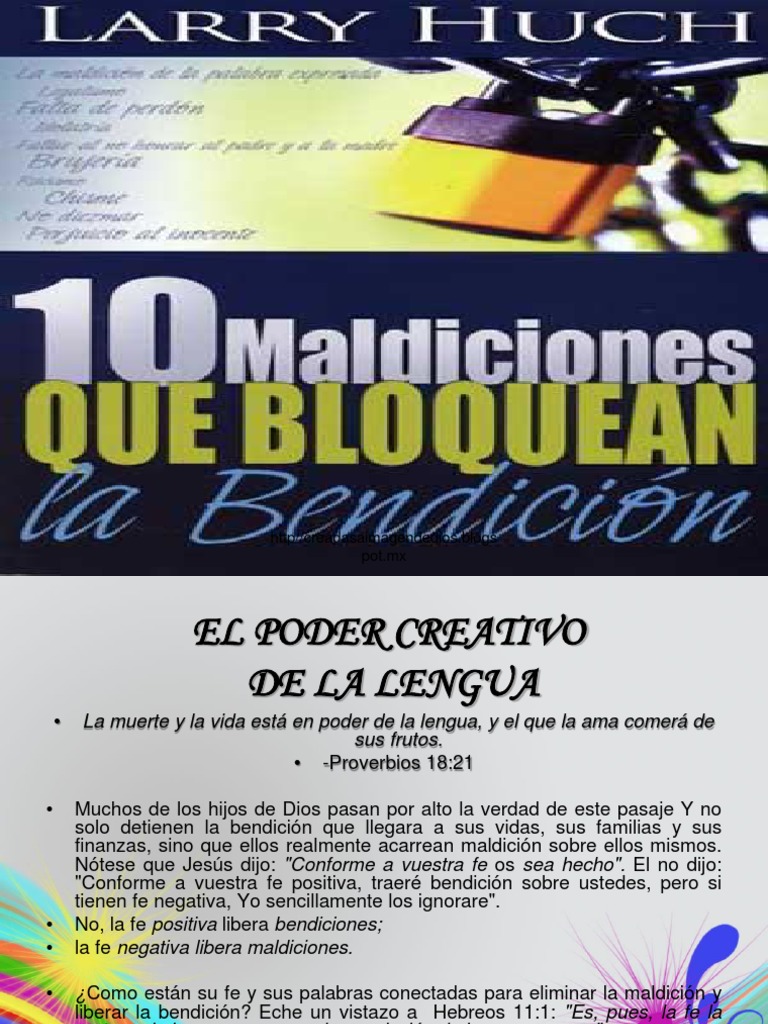 10 Maldiciones Que Bloquean La Bendicion | PDF | Pecado | Salvación
