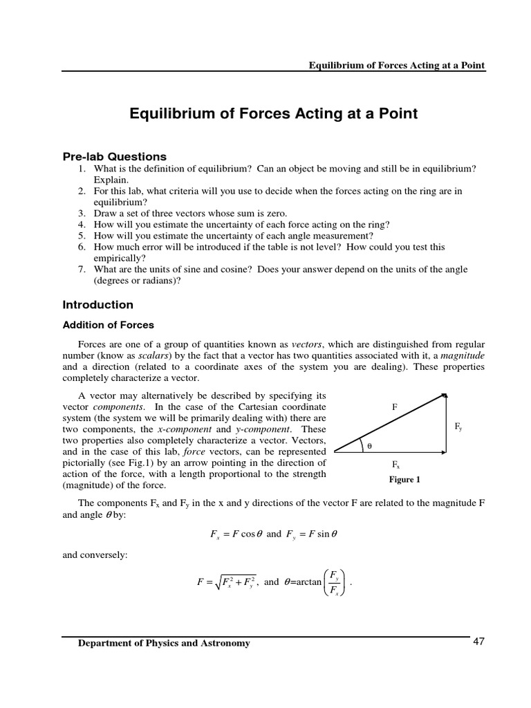 10-Equilibrium-of-Forces.pdf | Euclidean Vector | Force