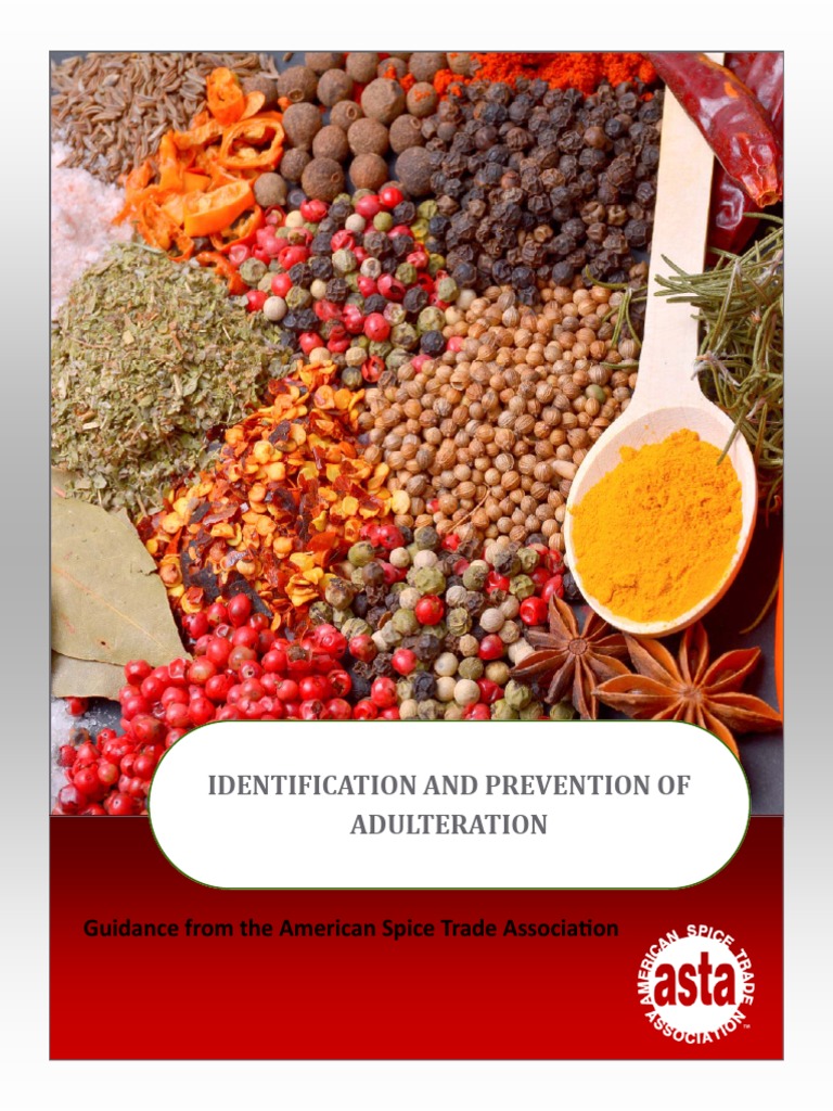 ASTA Spices Identification and Prevention of Adulteration | PDF | Food ...