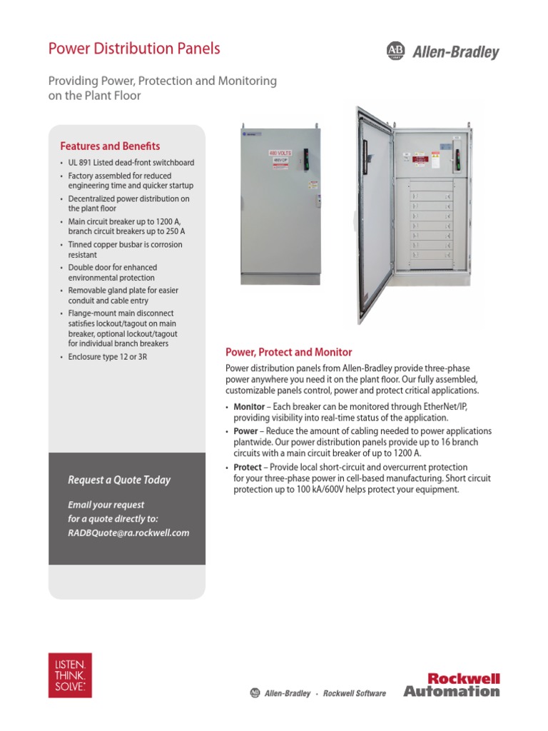 Power Distribution Panels: Providing Power, Protection and Monitoring ...