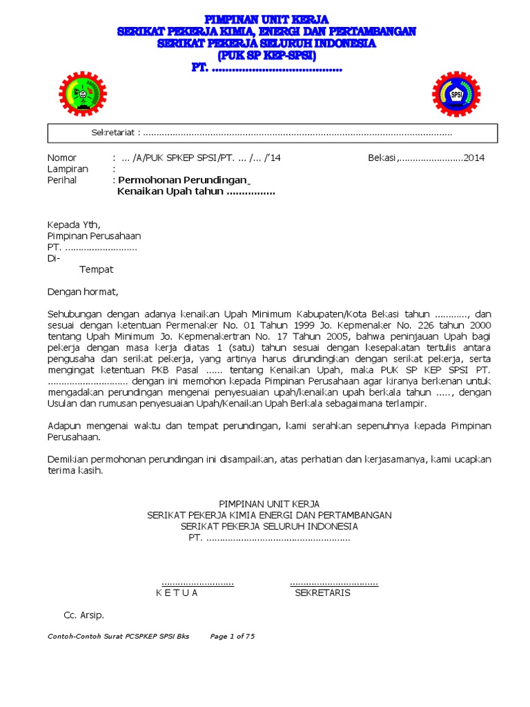 Contoh Contoh Surat | PDF | Bisnis | Teknologi & Rekayasa