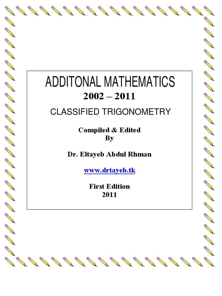 Igcse Trigonometryclassified Pdf Trigonometric Functions Sine