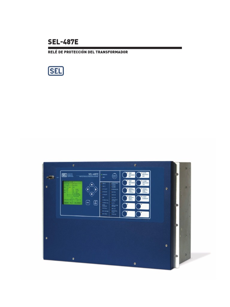 487E | PDF | Transformador | Relé