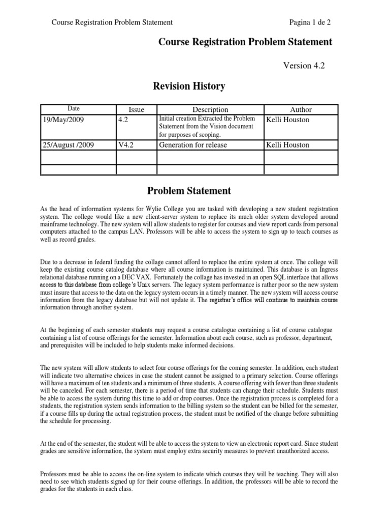 Problem Statement | PDF | Client–Server Model | Databases