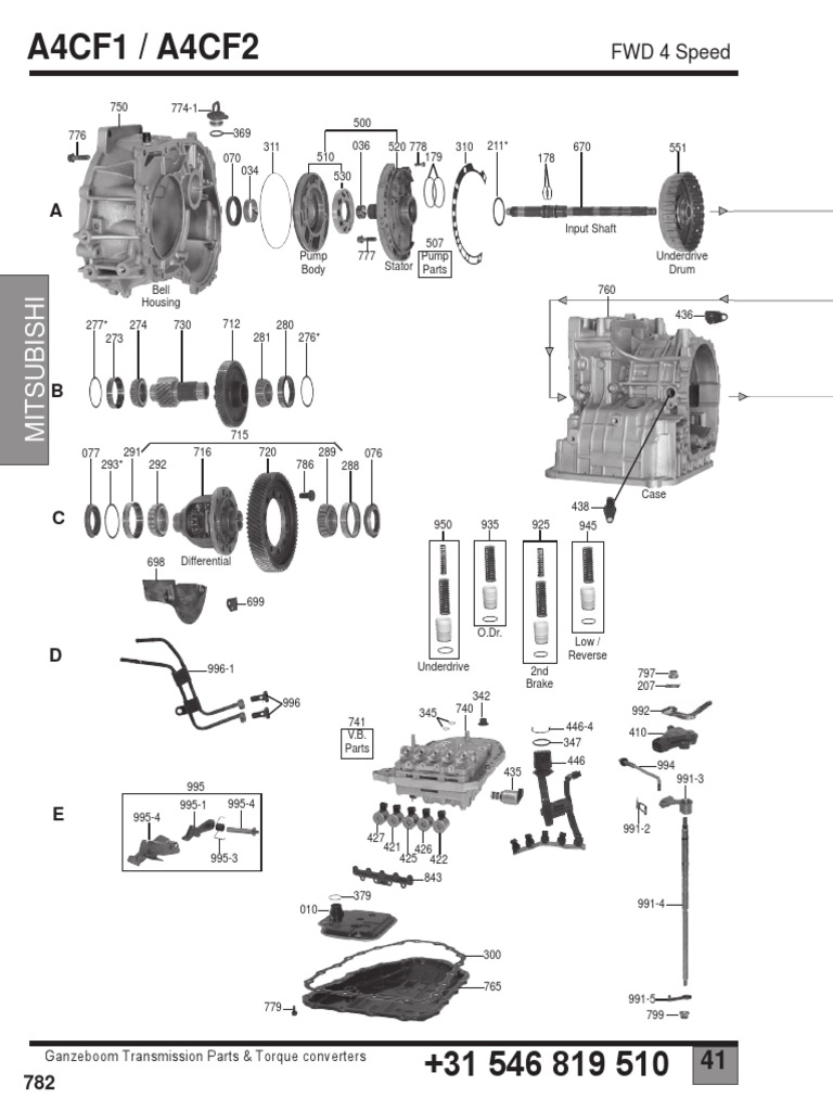 A4cf1 A4cf2 SCHEME | PDF | Transmission (Mechanics) | Clutch