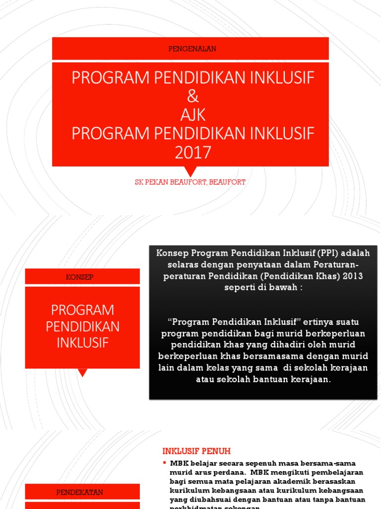 Program Pendidikan Inklusif | PDF