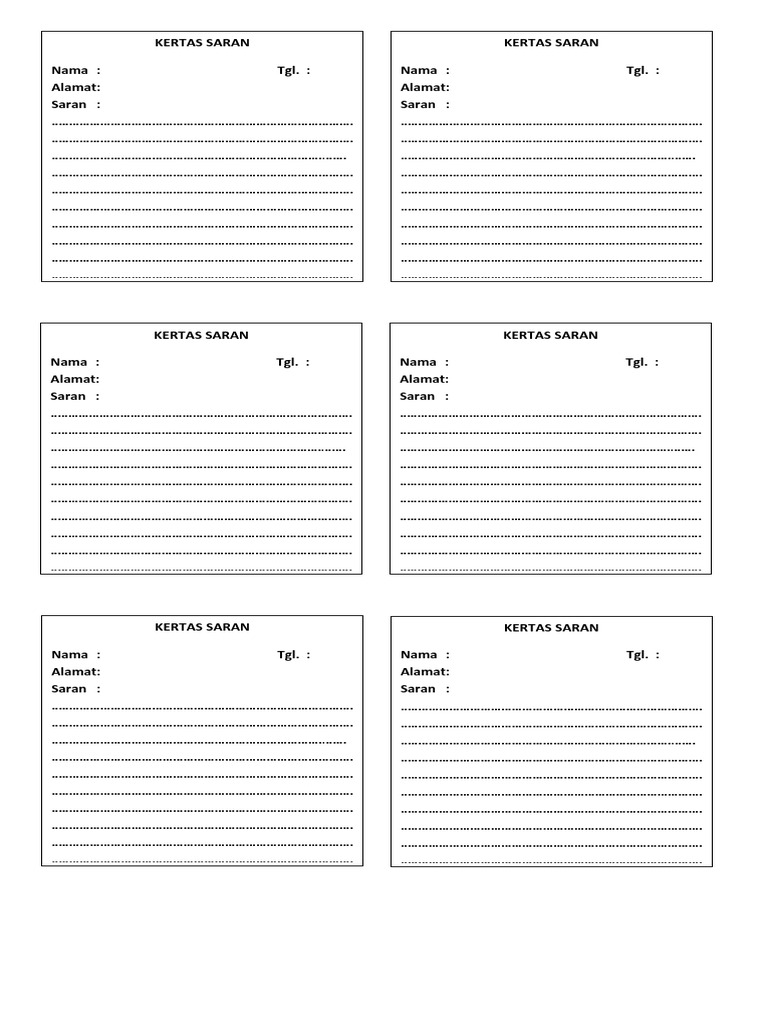 Kertas Saran Ok | PDF