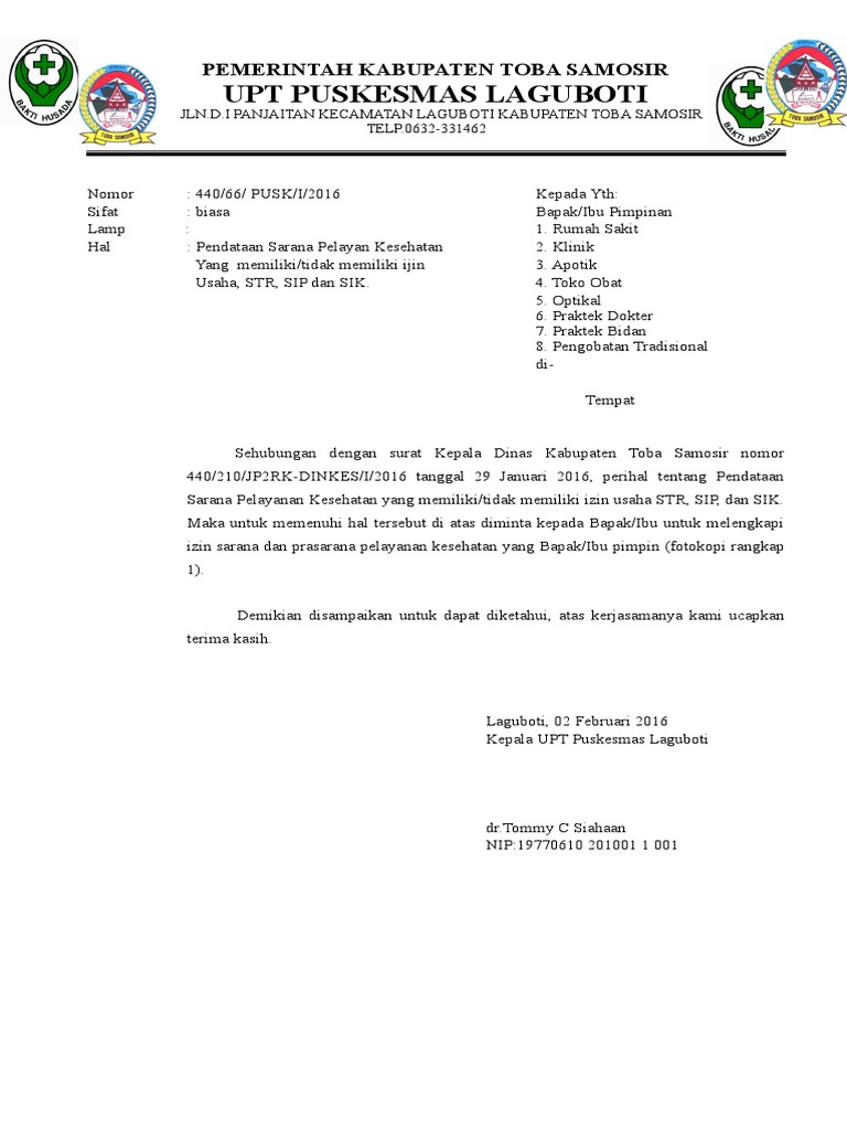 Surat Pemberitahuan DBD | PDF