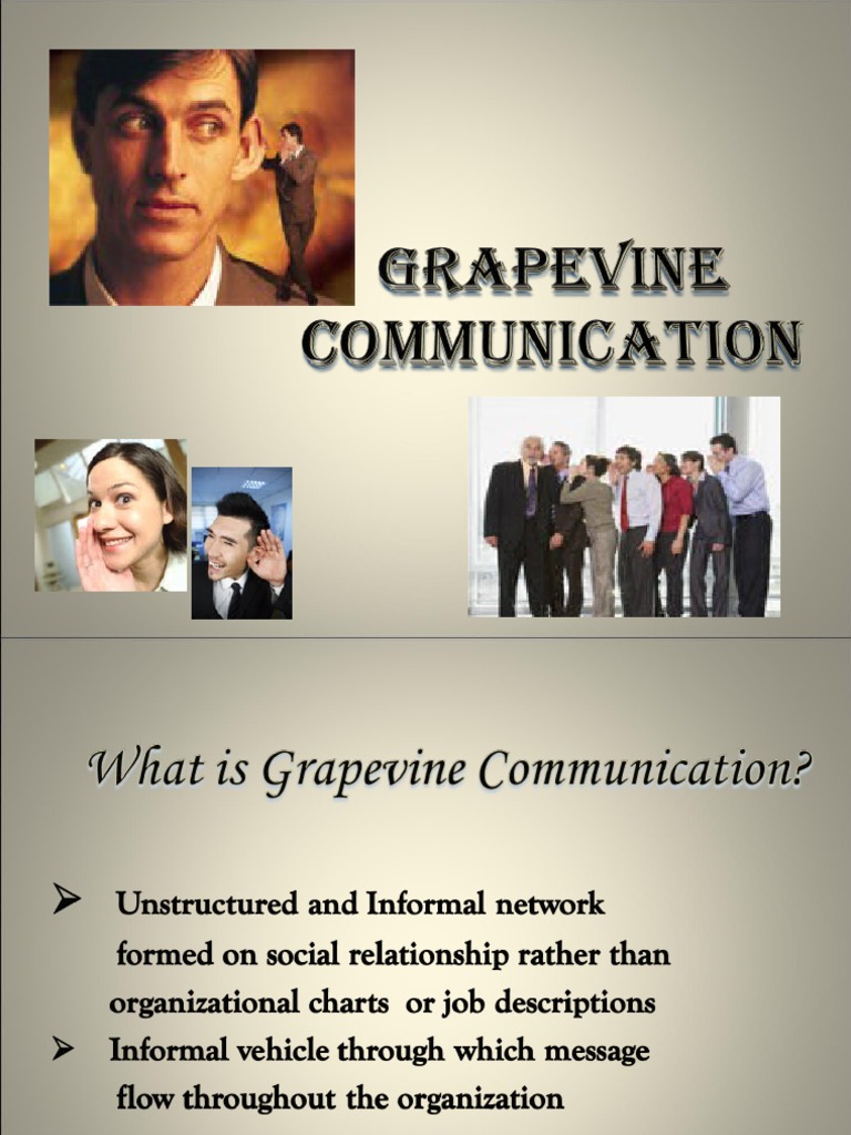 Grapevine Communication | PDF | Rumor | Communication