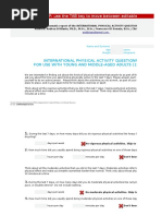 Global: Physical Activity Questionnaire (GPAQ) | PDF