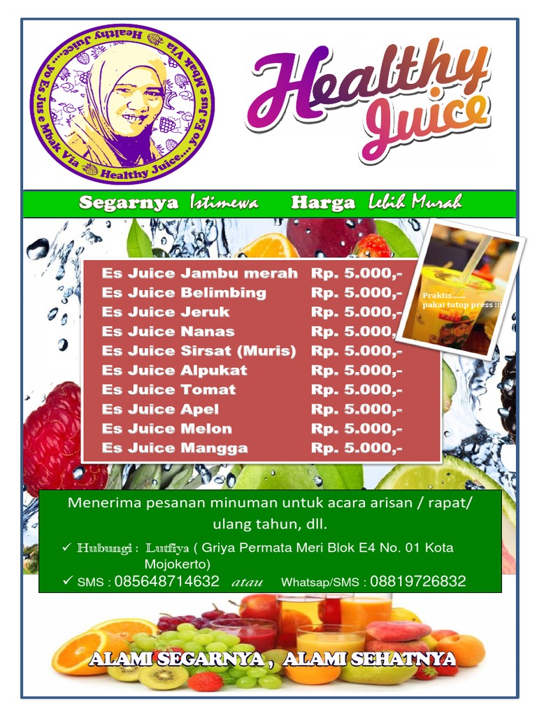 Menu Jus | PDF