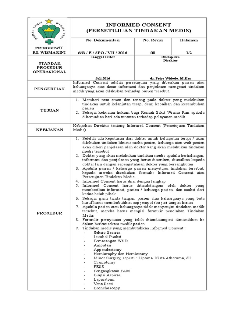 703, SOP Inform Concern | PDF