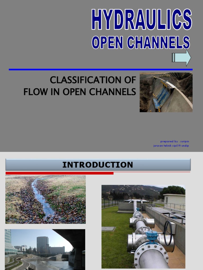 Open Channel Flow Classification Guide | PDF | Civil Engineering ...