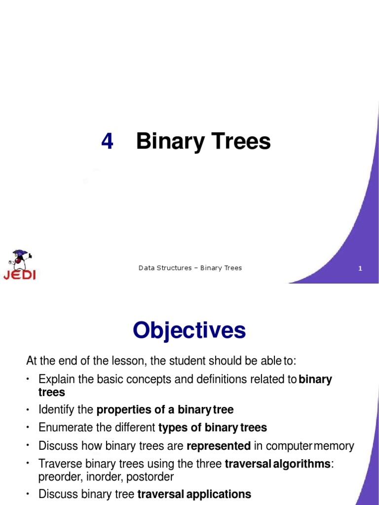 4 - Binary Trees | PDF | Computer Data | Computer Programming
